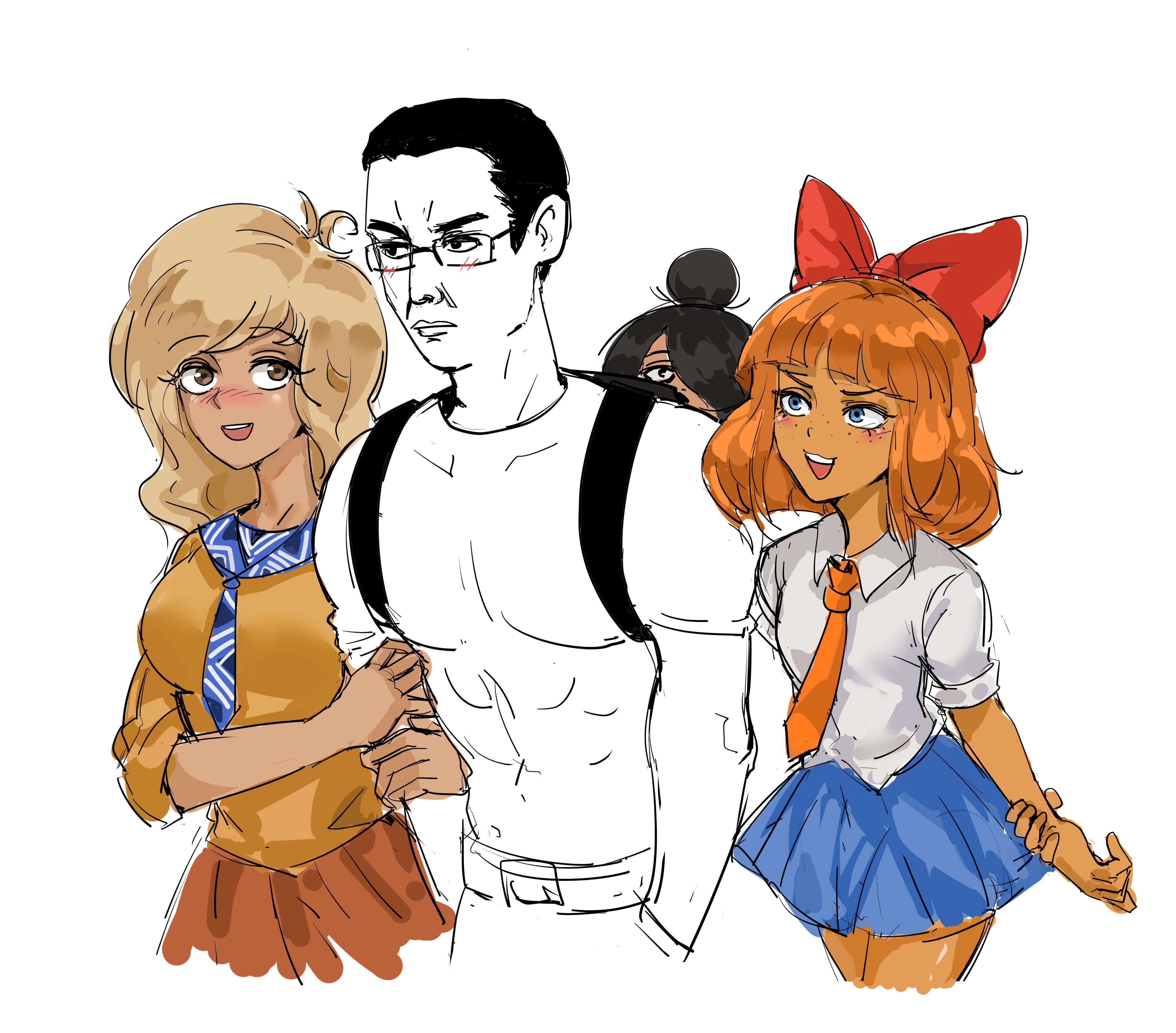 Post 6560: Artist:chewing_devil chud coco maya meta:general_fanart mymy
